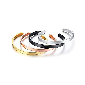 Minimalist 18K Gold Plated Sigil of Satan Baphomet Leviathan Cross Cuff Bracelet - Stainless Steel Satanic Protection Symbolic Bange for Women Men, Spiritual Satanas Amulet Talisman Jewelry from Evil