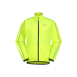 Mountain Warehouse Force Mens Reflective Water-Resistant Running Jacket Yellow Small