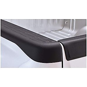 Bushwacker Ultimate BedRail Caps - Factory w/o Stake Holes | 2-Piece Set, Black, Smooth Finish | 49522 | Fits 2007-2013 GMC Sierra 1500 Fleetside w/ 5.8' Bed