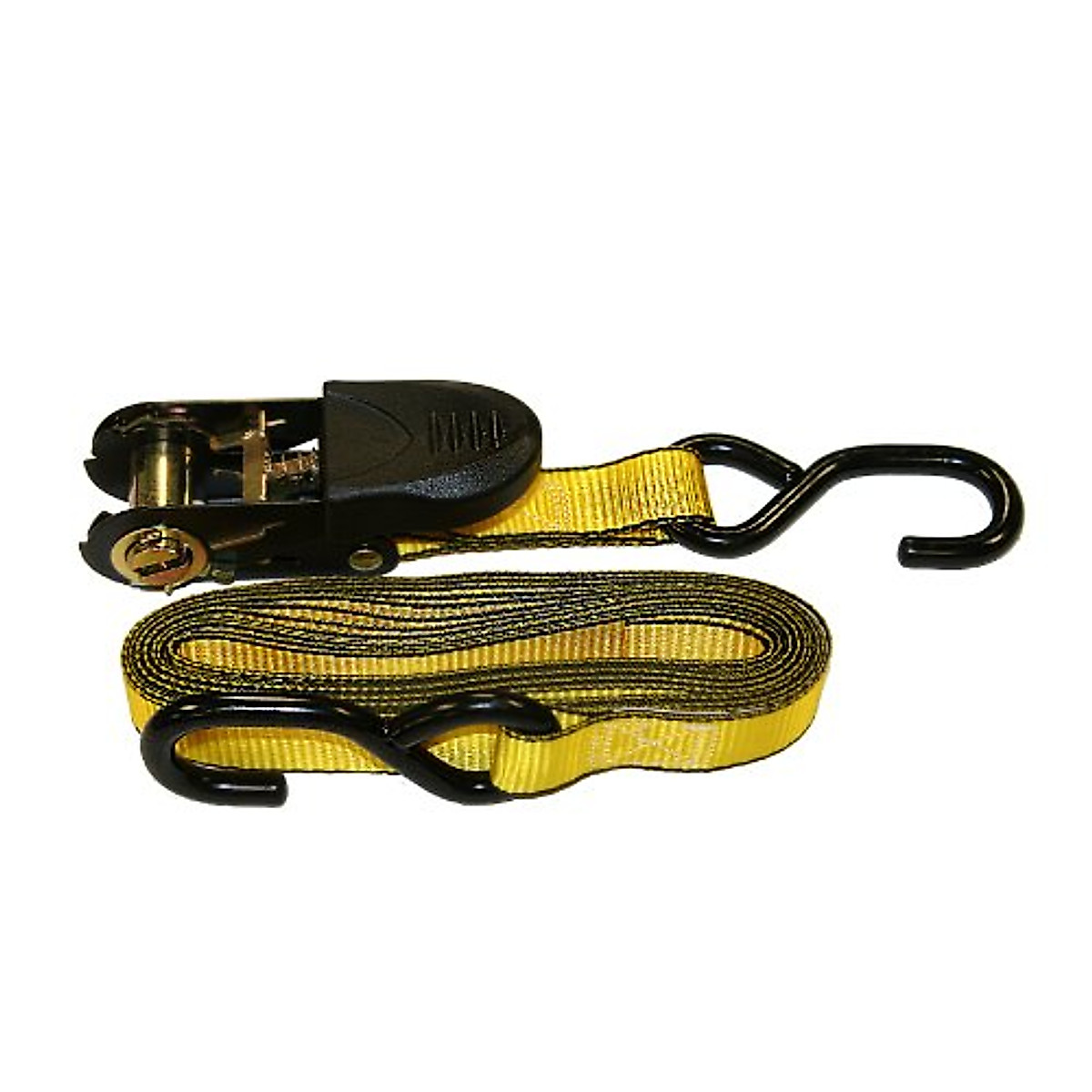 Everest Premium Ratchet Tie Down – 4 PK – 1 IN – 10 FT – 300 LBS Working Load – 900 LBS Break Strength – Cambuckle Alternative – Cargo Straps Perfect for Moving Appliances, Lawn Equipment and Motorcycles