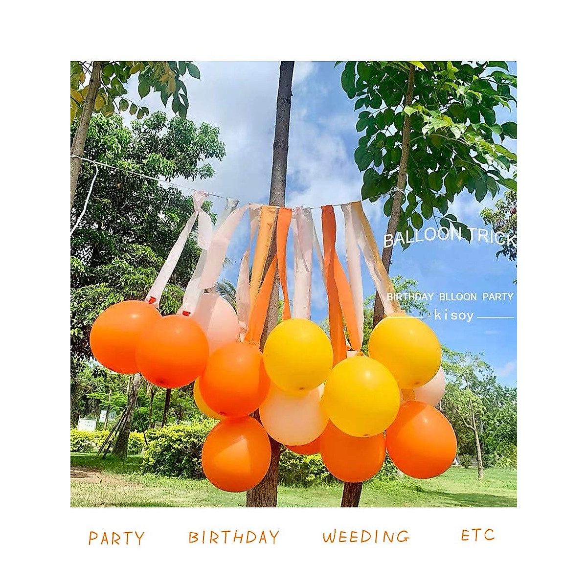 Harry Zone 72 pcs Orange Thick Latex 12" Balloons for Decoration