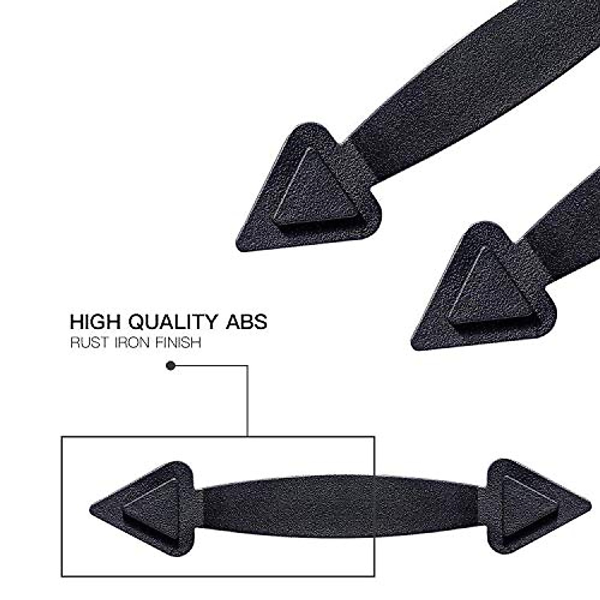 skysen Magnetic Garage Door Decorative Faux Hinges Handles Accents Hardware Kit Black(cxckls)