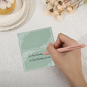 50 Pack Sage Green Place Cards Green Table Card 2 * 3.5 Inch Wedding Table Cards Seat Placement Cards Printable Place Cards For Reception Tables Placement Party