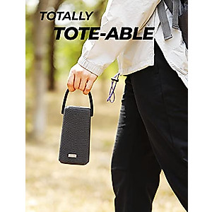 Tribit Upgraded StormBox Pro Portable Bluetooth Speaker with High Fidelity 360 Sound, Bluetooth 5.3, 3 Drivers with 2 Passive Radiators, Built-in XBass, 24H Playtime, IP67 Waterproof for Outdoors