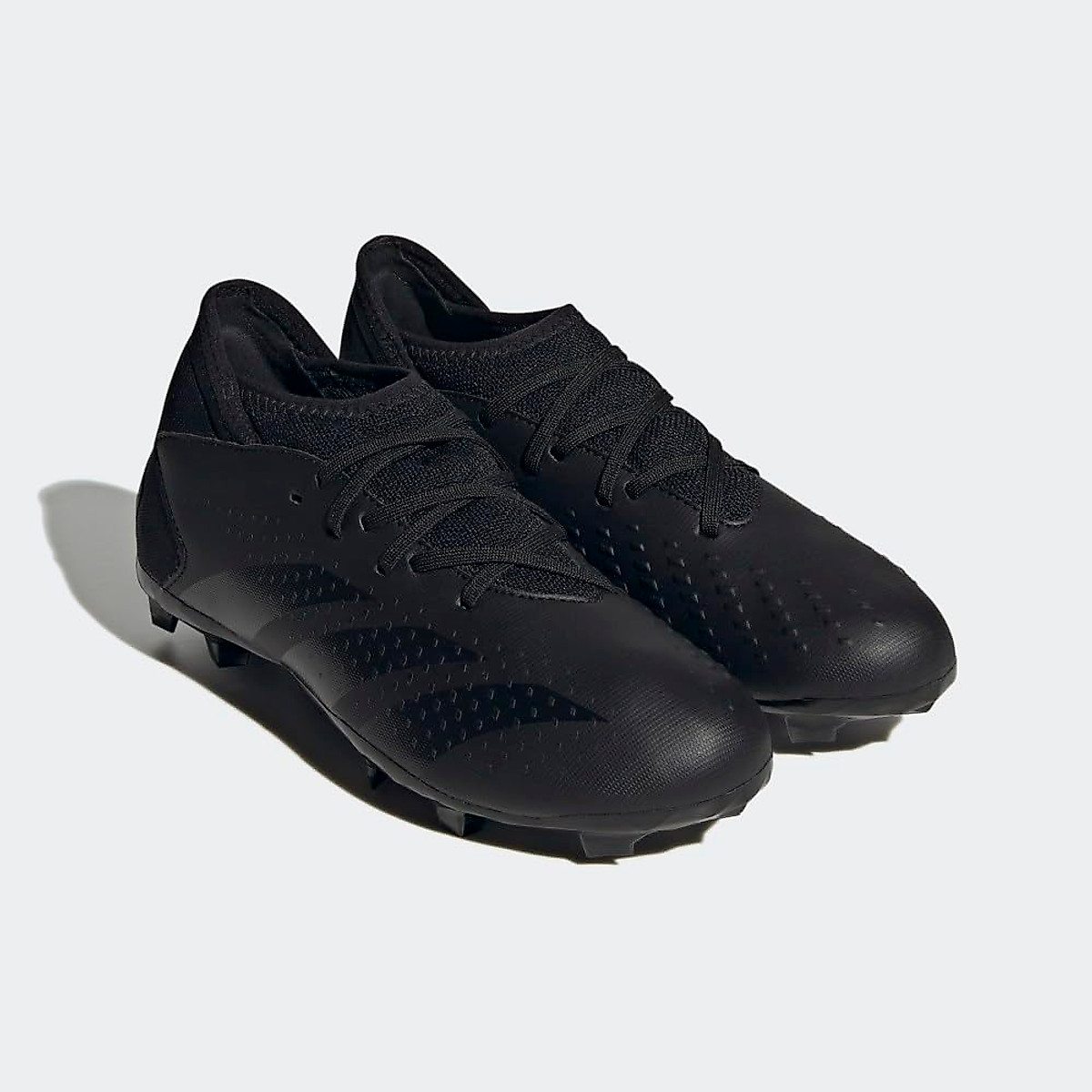 adidas Predator Match Unisex-Child Shin Guards Accuracy.3 Firm Ground Black/Black/White 13