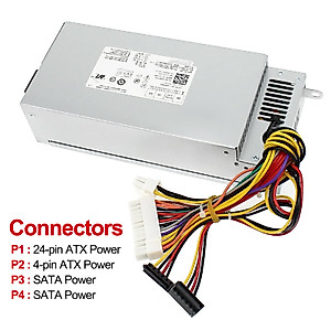 LXun L220AS-00 220W Power Supply Compatible with Dell Inspiron 3647 660s Acer X1420 X3400 eMachines Gateway Series Delta DPS-220UB A Liteon PS-5221-03DF H220AS-00 L220NS-00 650WP P3JW1 R82HS D220ES-01
