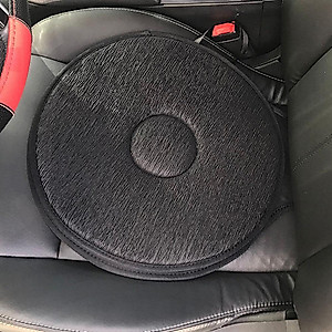 ASDFA Swivel Seat Cushion, 360° Rotating Seat Cushion for Car Revolving Memory Foam Car Seat Cushion Pad -for Old Man,Old Women,Pregnant Women