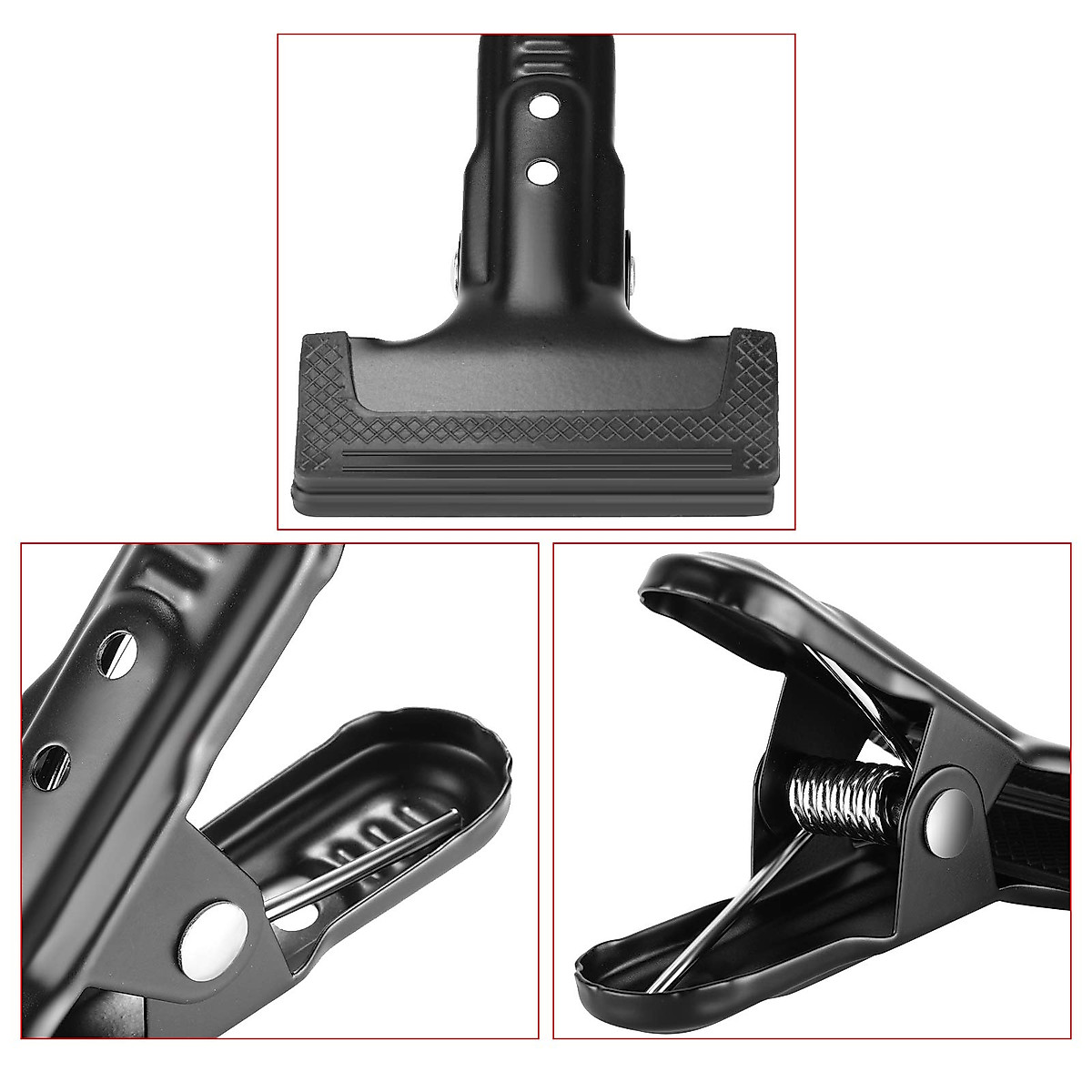 Neewer 10-Pack Set Heavy Duty Muslin Spring Clamps Clips 4 1/4 inch for Photo Studio Backdrops Backgrounds Woodworking