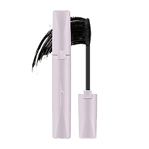 Daily Use Of Cosmetics For Women Long Black Natural Mascara Curly Mascara No Clumps Do Not Easy Removal Makeup Long Lasting Mascara Long Curl Warped Mascara Base Coat (C7-Black, One Size)