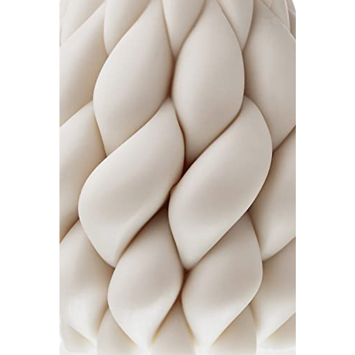 LAWA Knot Ball Candle - Handmade Twisted Scented Soy Wax Candle Elegant Aesthetic Candle Housewarming Gift Home Decor Idea White