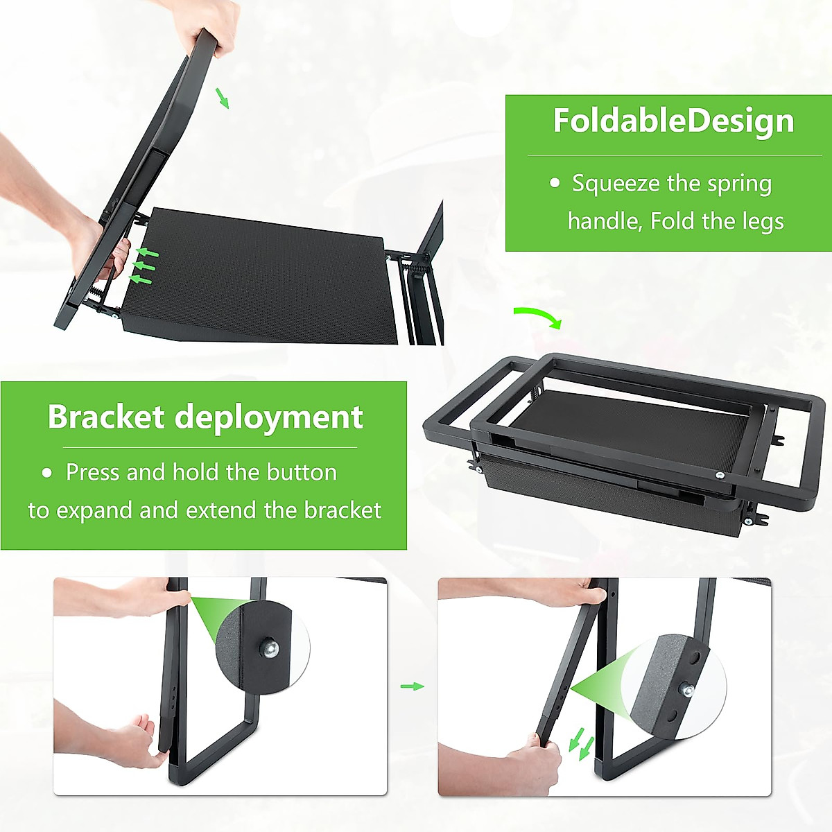 seasky Foldable Garden Kneeling and Seat,Anti-Tipping Garden Stool Widened Thick Soft Kneeling Pad, Heavy Duty Gardening Stool with Garden Tool Bag,Gardening Gift