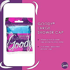 Goody Styling Essentials Shower Cap, 1 Count - Protect Your Hairstyle While Remaining Comfortable - Made with Durable and Waterproof Materials - Hair Accessories for Men, Women, Boys, and Girls
