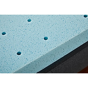 Bedsy Sleep Mattress Topper Gel Memory Foam, Queen, Blue