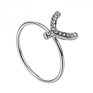 Gmai Bohemian Vintage Women Crystal Joint Knuckle Nail Ring Set of 10 pcs Finger Rings Punk Ring Gift (Punk)