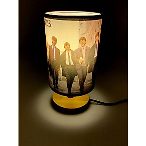 Table Lamp Bedside Night Light Beatles Wood Base Room Decoration or Great Gift Ideas