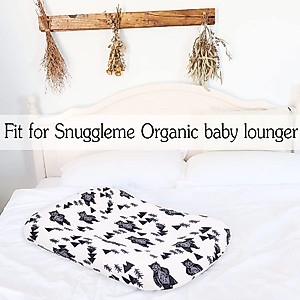 TANOFAR Diaper Organizer Stackers & Lounger Cover, Snugly Fit Infant Lounger for Baby, 2pcs Baby Nursery Diaper Stacker Caddy Organizer, Bear