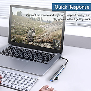 USB Hub 3.0 with 7 Ports, VIENON Aluminium USB 3.0 Hub USB Splitter Extender for for Laptop, PC, MacBook, Mac Pro, Mac Mini, iMac, Surface Pro and More