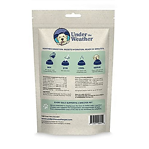 Under the Weather Bland Diet for Dogs | Easy to Digest for Sick Dogs | Always Be Ready | Contains Electrolytes - Natural Freeze Dried 100% Human Grade Meats| 1 Pack- Rice, Hamburger & Bone Broth - 6oz