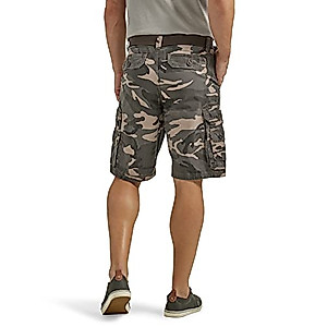 Lee Men's Dungarees Belted Wyoming Cargo Short, Ash Camo, 40