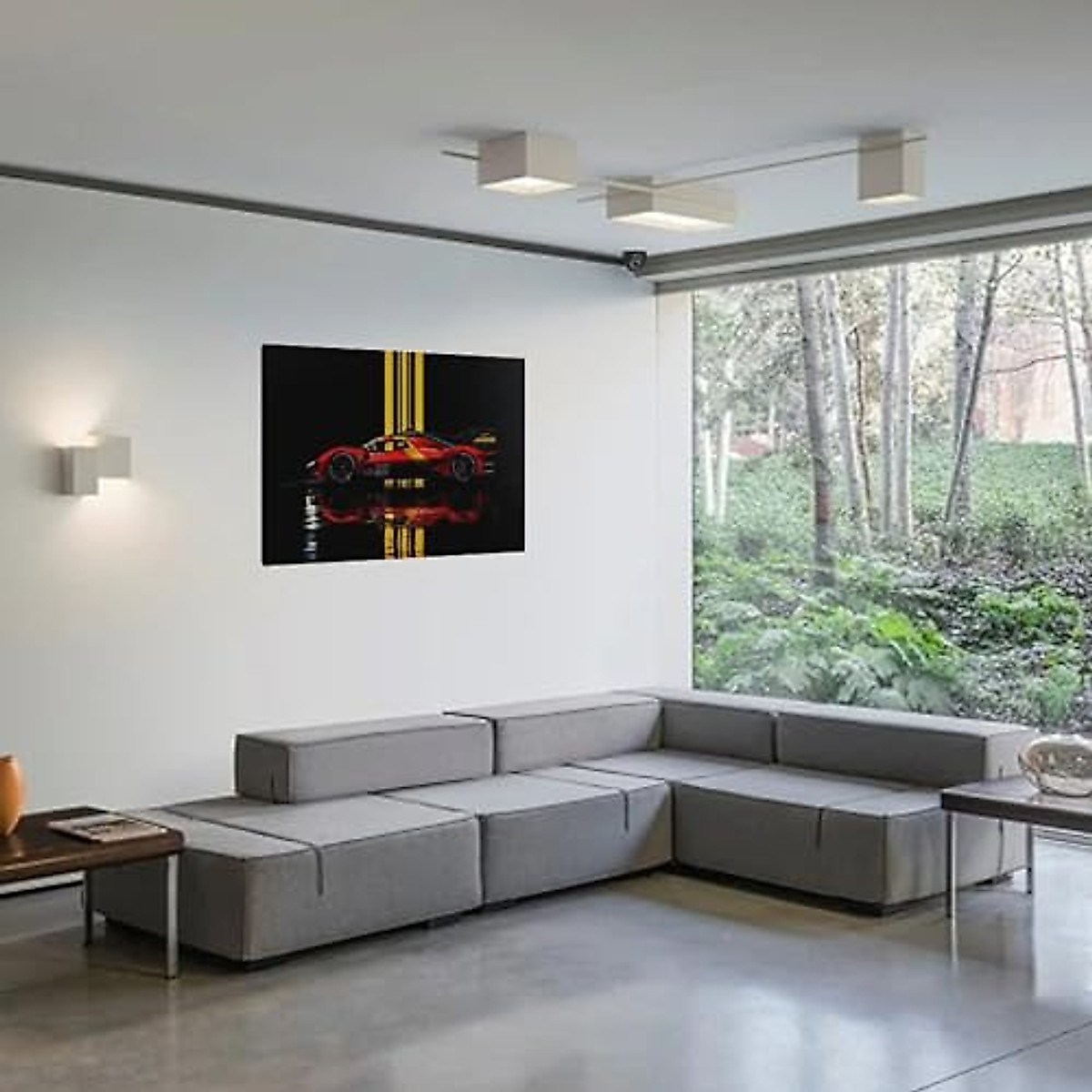 Car Poster Ferrari F40 Supercar Posters Racing Car Canvas Wall Art For Boy's Bedroom SuperCar Wall Decor Frame-style 18x12inch(45x30cm)