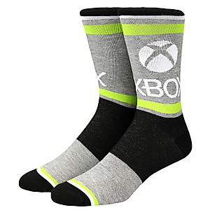 Bioworld Xbox Evergreen 3 Pack Crew socks for men