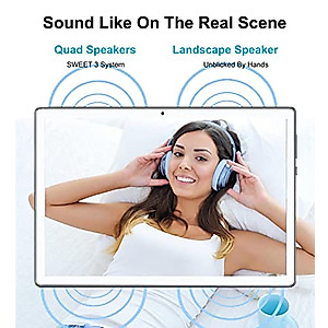 10 Inch Android 11 Tablet pc, 4 RAM 64GB ROM 128GB Expand, IPS HD,2.5D G+G Touch Screen,Google Certificated Wi-Fi Tablets,5MP Camera,Long Battery Life,Sliver-(Comes with Leather case) Silver…