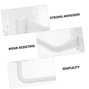 CIYODO Kitchen Towel Stick Self Plastic Drilling for Clothes Shoe Bathroom Cloth Paper Nickel Bars Wall Holder Storage Organizers Hanging Slippers Single No Shelf Hotel Adhesive Style