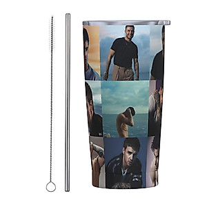 UALWORY Liam Music Payne Tumbler Cup 20oz Travel Coffee Mug with Lid and Straw Stainless Steel Insulated Mugs