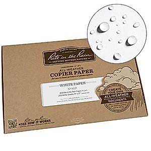 Rite In The Rain Weatherproof Copier Paper, 11" x 17", 20# White, 200 Sheet Pack (No. 8517)