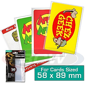 BCW Standard Chimera Board Game Card Sleeves | 58 x 89mm | Anti-Glare, Durable 4 Mil Polypropylene | Strong Welds for Lasting Protection | Perfect Fit for Popular Board Games