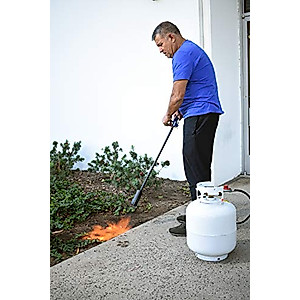 Flame King YSNPQ1000T 100,000 BTU Propane Torch Kit Heavy Duty Weed Burner, 10-ft Hose Regulator Assembly