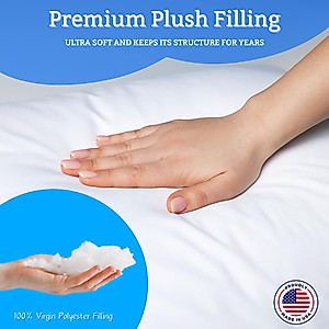 DreamField Linen Bamboo Full Body Pillow for Adults - Cooling Shredded Memory Foam Long Pillow for Sleeping, Removable and Washable Hypoallergenic Bamboo Pillow Cover with Zipper