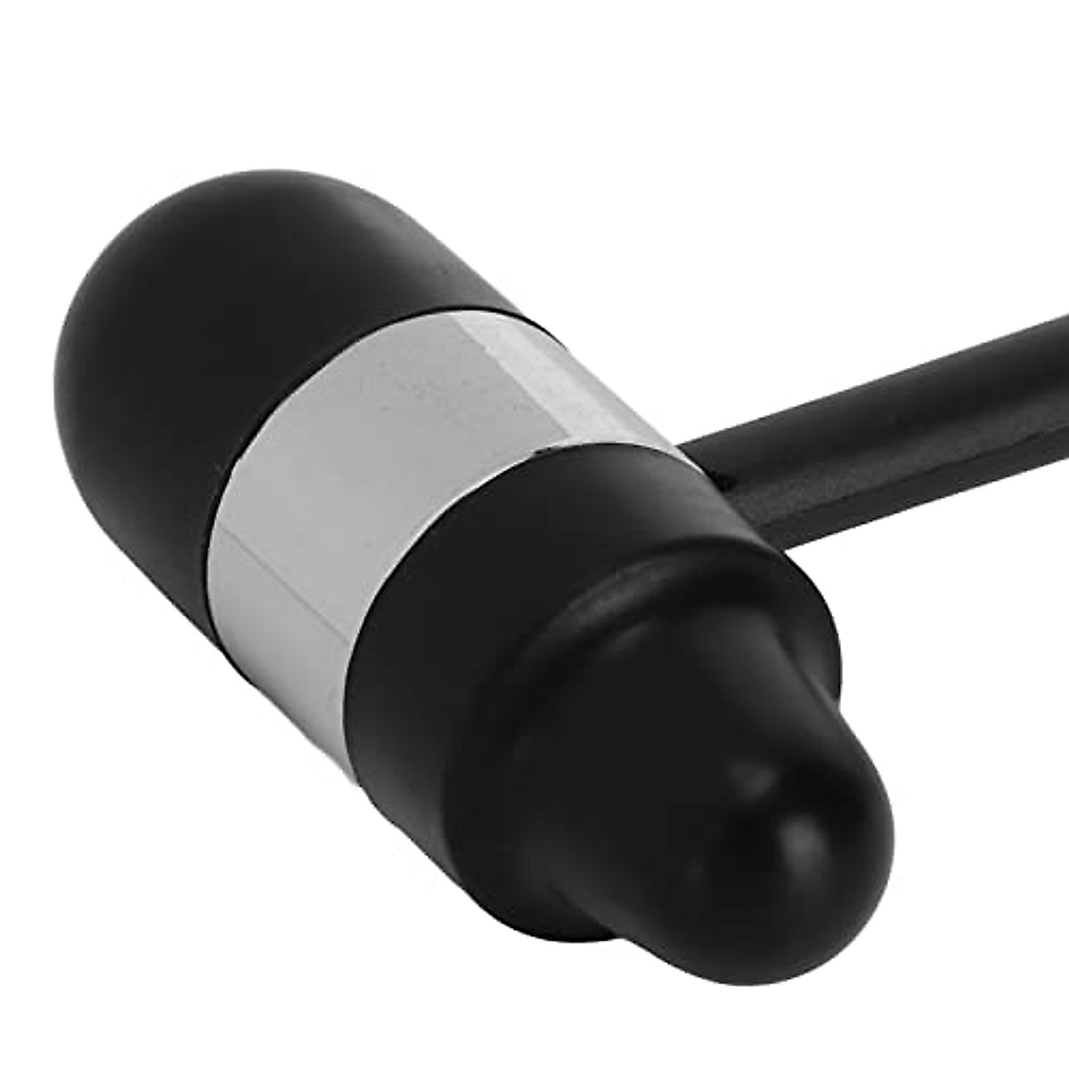 Neurological Hammer, Neurological Examination Hammer Massage T Shape Silicone Head Percussion Hammer with Pointed Tip Handle for cutaneous and Superficial responses