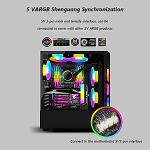 S-YUWEN RGB GPU Holder Coolmoon CM-GH2 Colorful Graphics Card 5V 3 Pin Vertical Support Video Bracket Frame ARGB Sync Jack, Sag Holder/Holster, White, 2.44x1.38x6.89in