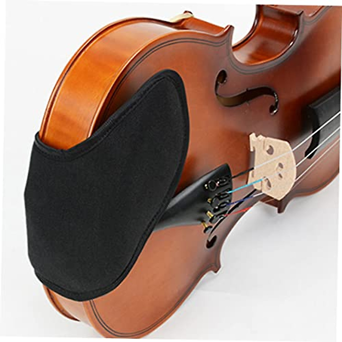 ERINGOGO 7 Pcs Violin Chin Rest Violin Stand Violin Shoulder Pad Violin Chin Cloth Violin 4/4 Violin Shoulder Rest Pad Violin Chin Mat Violin Mute Violin Supplies Cotton Pad Foldable Rubber