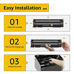 CMYBabee Compatible Toner Cartridges Replacement for HP 85A CE285A P1102W Toner for HP P1102W P1109W P1102 M1212NF M1217NFW P1006 P1005 P1505 Ink Printer (Black, 4-Packs)