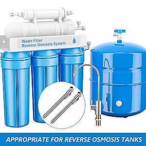 2 Pieces 0-20 PSI Low Pressure Tire Gauges Pencil Tire Gauges Low Pressure Pencil Tire Gauges for Reverse Osmosis Tank, Garden Tractors, Golf Carts, ATV, Sports Equipment