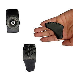 A ALAFEN Replacement Rubber Tips Set for Trekking Pole Walking Hiking Sticks Tips Protectors