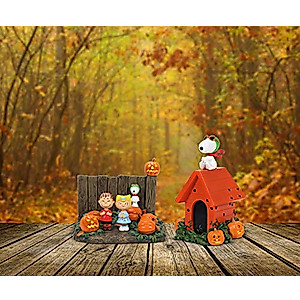 Department 56 Peanuts Village Accessories Snoopy The Flying Ace The Red Baron Lit Figurine, 6.25 Inch, Multicolor