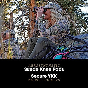 FORLOH Women's AllClima Stretch Woven Pants - All-Season Hunting, Hiking, & Fishing Pants/Weather Protection Barrier(8, Deep Cover)