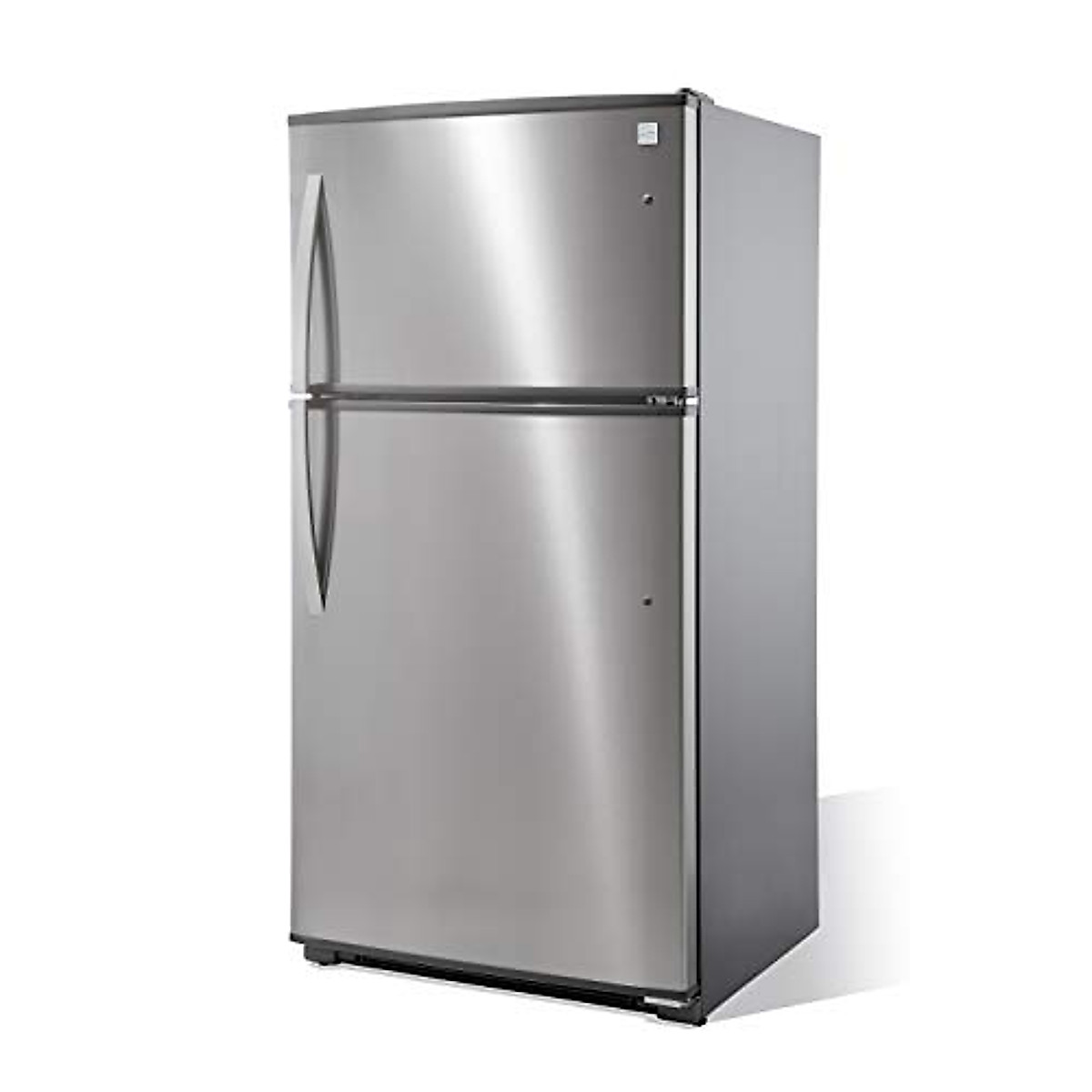 Kenmore Top-Freezer Refrigerator with LED Lighting and 20.8 Cubic Ft. Total Capacity, Stainless Steel