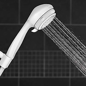 Waterpik Handheld Shower Head with Hose 1.8 GPM PowerSpray, White, NVL-651E