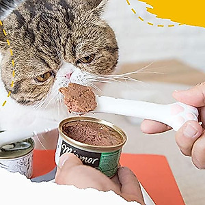 CUITIBI Small Spoon For Short Can, Cat Food Spoon, Wet Food Spoon For Dog Or Cat, Open Can With Spoon, Manual Can Opener(Gray)