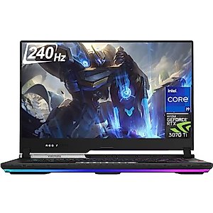 ASUS ROG Strix Scar 15 Gaming Laptop 2024 Newest, 15.6" QHD 240Hz IPS Display, Intel 14-Core i9 12900H Processor, NVIDIA GeForce RTX 3070 Ti, 32GB DDR5 RAM, 1TB SSD, Backlit Keyboard, Windows 11 Home