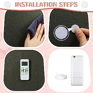 Tatuo 1264 Pcs Self Adhesive Dots 0.79'' 0.59'' 0.39'' Diameter Office Dots White Nylon Waterproof Sticky Glue Coins for Home Classroom School