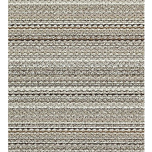 Garland Rug Carnival Area Rug, 5-Feet by 7-Feet, Random Earthtone Stripes