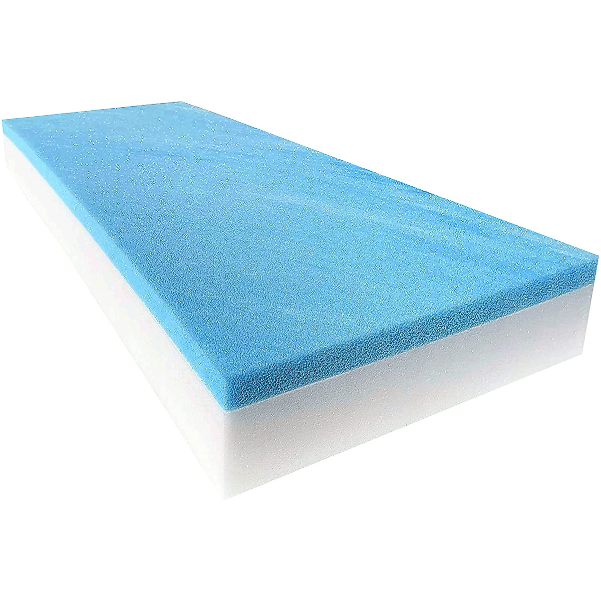 FoamTouch 4x24x72GMF13 RV Bed Mattress, 4" x 24" x 72", Turquoise on White