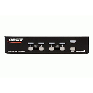 StarTech, DVI USB KVM Switch with Audio - KVM/audio / USB switch - USB - 4 ports - 1 local user