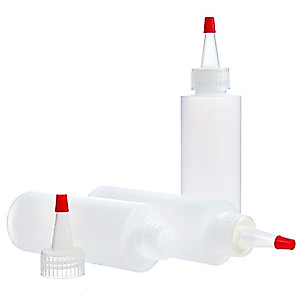 IMPRESA 8-Pack of 4 Oz Plastic Small Squeeze Bottles and Caps - BPA-Free, Latex-Free, Food-Grade - Great for Icing, Cookie Decorating, Sauces, Condiments, Arts and Crafts and More!