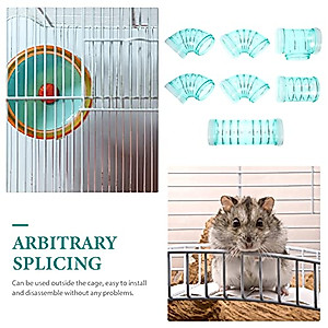 Balacoo 4pcs Hamster Tubes Set, Hamster Cage Tube Hamster Tube Hamster Tubes Set Hamster Tunnels for